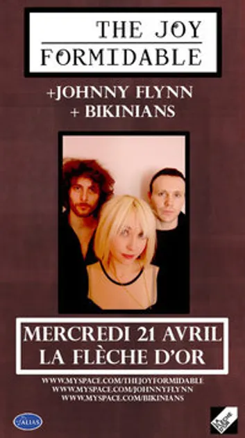 THE JOY FORMIDABLE avec JOHNNY FLYNN et BIKINIANS - Flèche d'Or - 21 ...