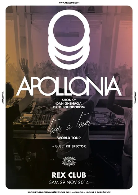 APOLLONIA Tour à Tour - Rex Club - 29 novembre 2014