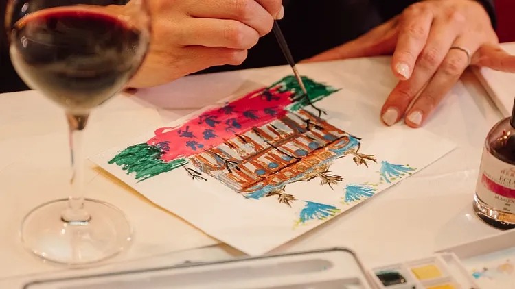 The Wine & Draw Club au Café Ruc - Le Café Ruc - 14 octobre 2025