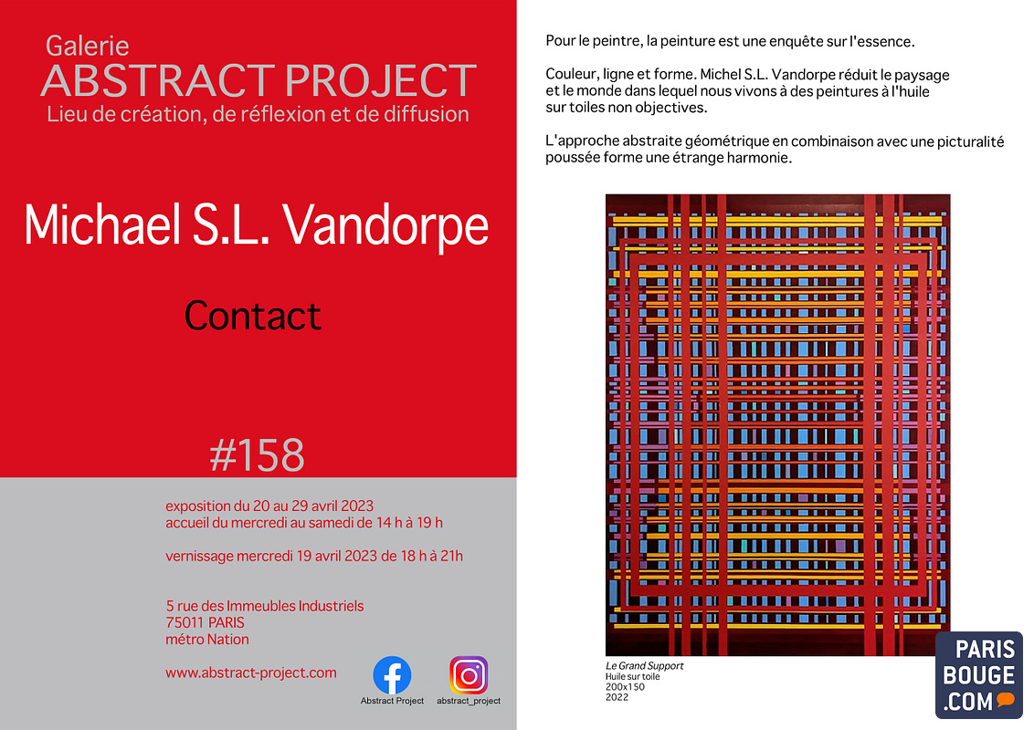 Michael S.L.Vandorpe : contact - Galerie Abstrat Project - du 12 avril ...