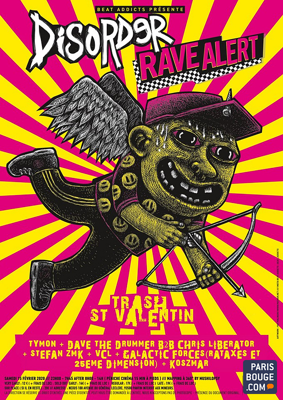 DISORDER X RAVE ALERT : TRASH ST VALENTIN - Nexus - 15 février 2020