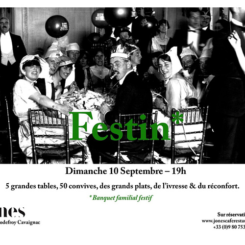 Festin* Banquet familial festif #2 - Jones - 10 septembre 2017