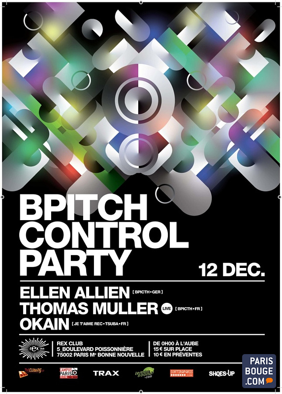 Bpitch Control Party - Rex Club - 12 décembre 2008
