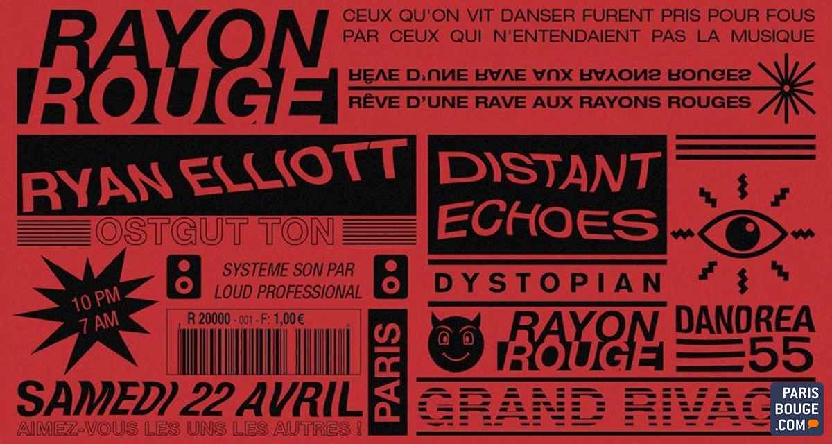 RAYON ROUGE #01 - RYAN ELLIOTT, DISTANT ECHOES - Grand Rivage - 22 ...